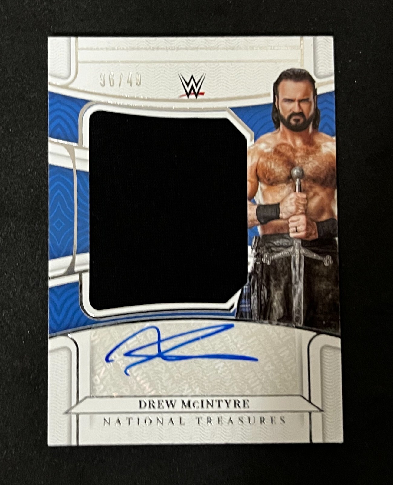 Drew McIntyre 2022 Panini Chronicles WWE National Treasures Patch Auto ...