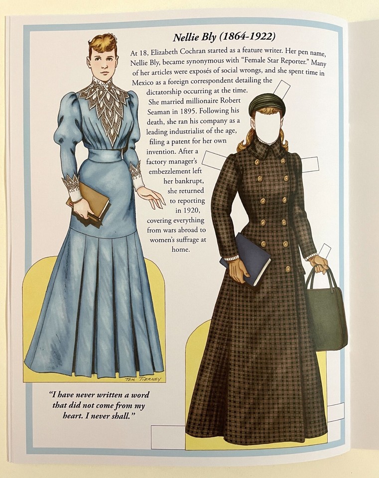 8 Famous Writers! WOMEN OF LETTERS PAPER DOLLS by Tom Tierney | eBay