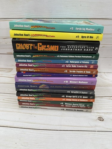 Jonathan Rand Lot of 16 Books Signed Copies American Chillers Paperback ...