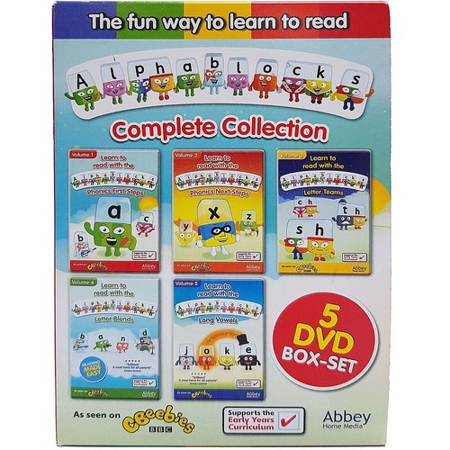 Alphablocks Complete Collection 5 DVD Boxset Box Set CBeebies BBC TV ...
