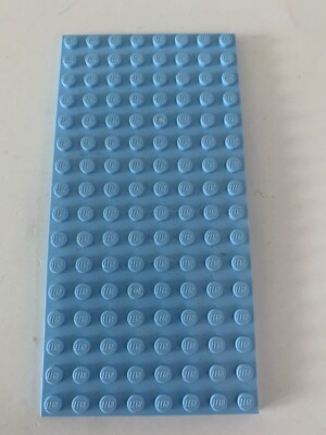 Lego Baseplate 8x16 Plate 92438 Bright Light Blue | eBay