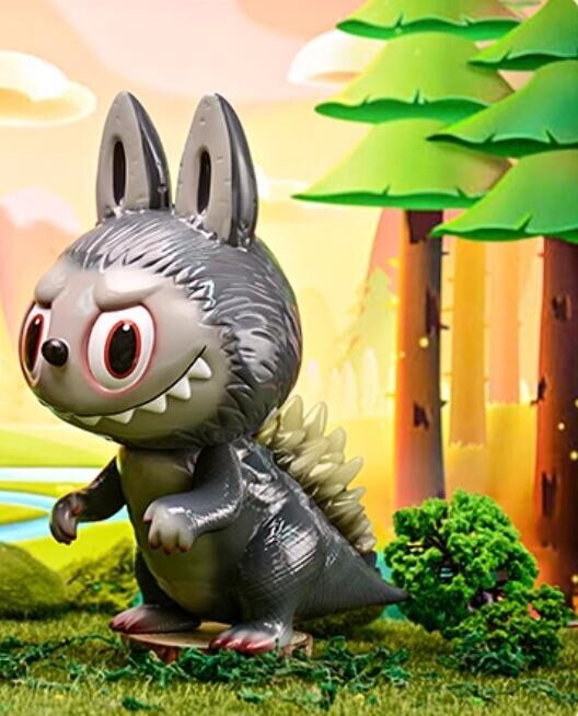 Anime Gray Labubu Vinyl Figures Limited Model Statues Collectible Art ...