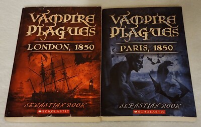 VAMPIRE PLAGUES Series 2 Chapter Books Lot SEBASTIAN ROOK London Paris ...