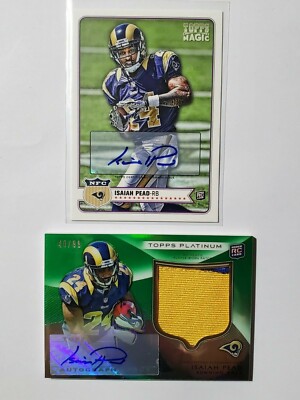 ISAIAH PEAD 2012 TOPPS ROOKIE AUTO AUTOGRAPH JERSEY RC CARD LOT (2) | eBay