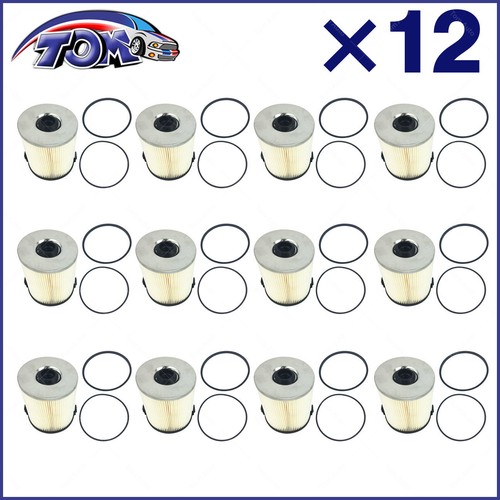 BRAND NEW 12 FUEL FILTERS FOR FORD F250 F350 F450 7.3L TURBO DIESEL ...