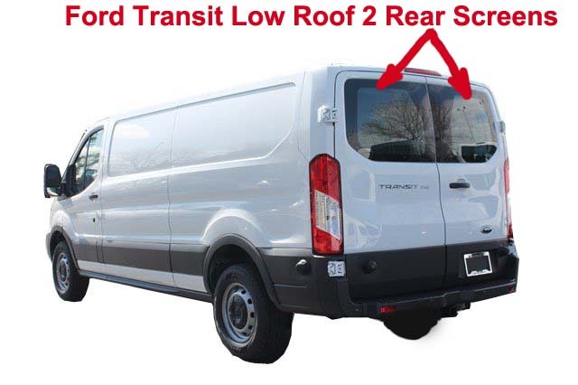 Low Roof Ford Transit Cargo Van Window Screens set of 4 Rear & Side ...