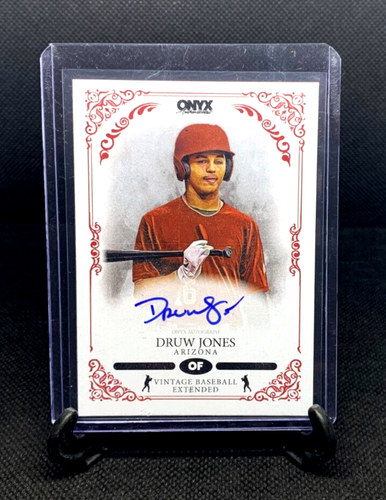 DRUW JONES 2022 Onyx Vintage Extended Blue Auto RC /400 - PACK FRESH ...