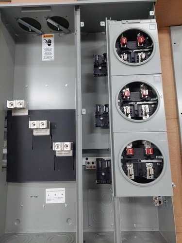 SIEMENS RING-TYPE 6-Gang 600A 125 Amp WP6611 UNI-PAK Meter Stack | eBay