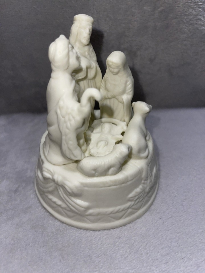 Round Nativity Scene Holy Family Mary Joseph Baby Jesus | eBay