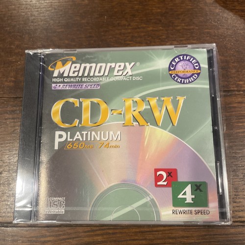 Memorex CD-RW Platinum 4 Pack 650MB / 74 Min 4x Rewrite Speed 1999 ...