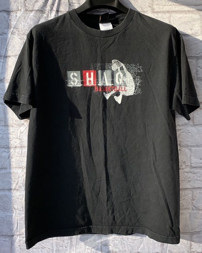 Shaq Basketball Dunkman Logo T-Shirt Size L Vintage Black Shaquille O ...