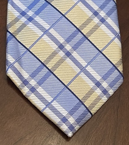 Club Room Blue Gold 100% Silk Men’s Neck Tie Made In China Msrp 49.50 ...