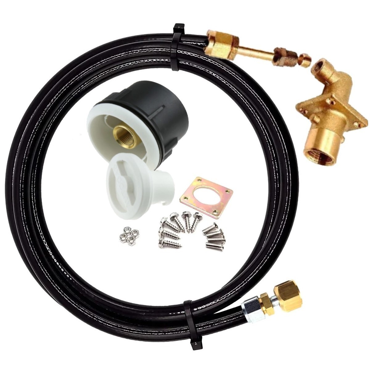 JIC 3/4", GAS IT & GAS LOW PROPANE BOTTLE REMOTE REFILL SET 2 METRES ...