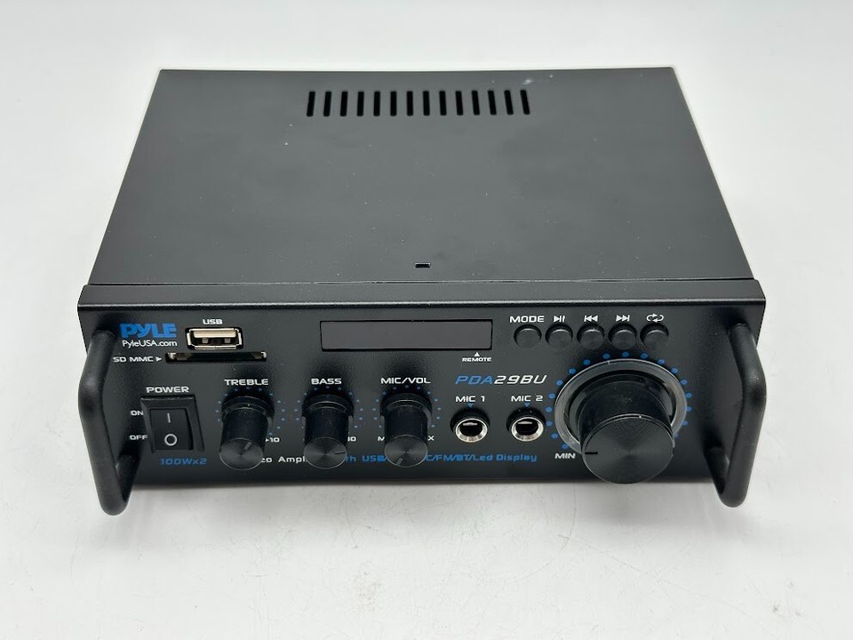 Pyle PDA29BU 200W Stereo Power Amplifier with Bluetooth | eBay