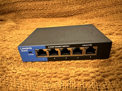 Linksys SE3005 V2 5-port Gigabit Ethernet Switch with AC Adapter | eBay