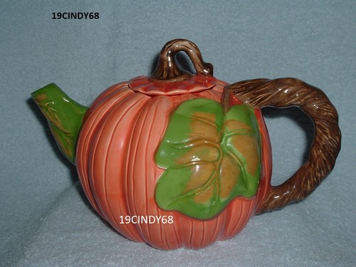 FWC THE COOK'S BAZAAR FALL/HALLOWEEN/THANKSGIVING PUMPKIN TEAPOT | eBay