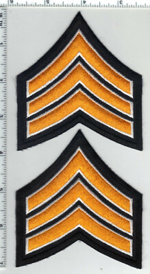 Police Dept. Set of 2 Large Gold Sergeant Stripes for the Jacket or ...