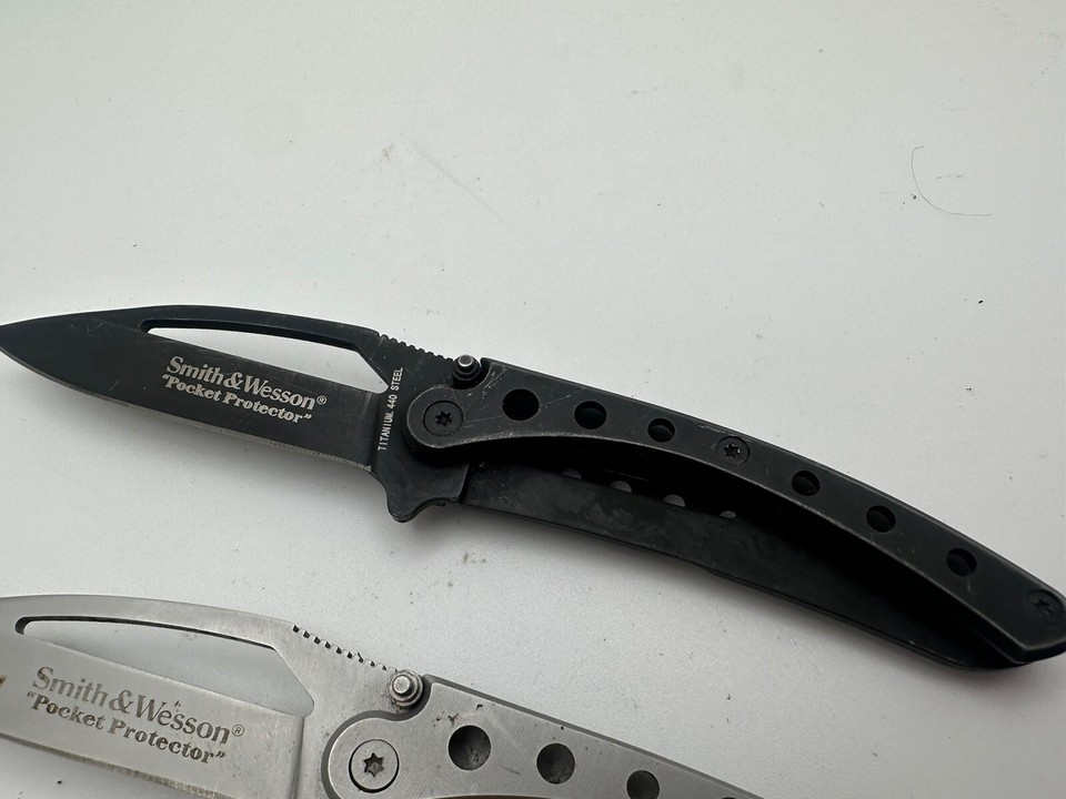 Smith & Wesson Pocket Protector Silver Knife Designed By Darrel Ralph | eBay