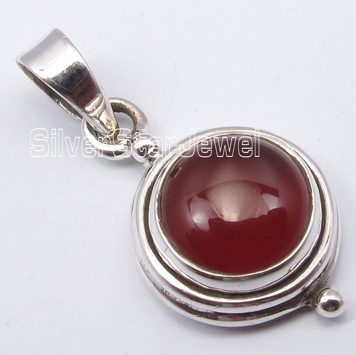 FLASH SALE OFFER | 925 Silver SIMPLE Pendant Real Gemstone Traditional ...