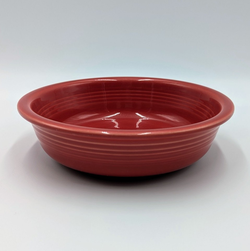 Red Fiestaware 7" Cereal Salad Bowl Retired Fiesta HLC USA | eBay