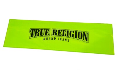 TRUE RELIGION JEANS Ad Rare Original Glass Sign 21x6in | eBay