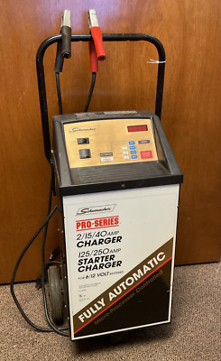 Schumacher Pro-Series 2/15/40 A Charger 125/250 A Starter Charger -6 ...
