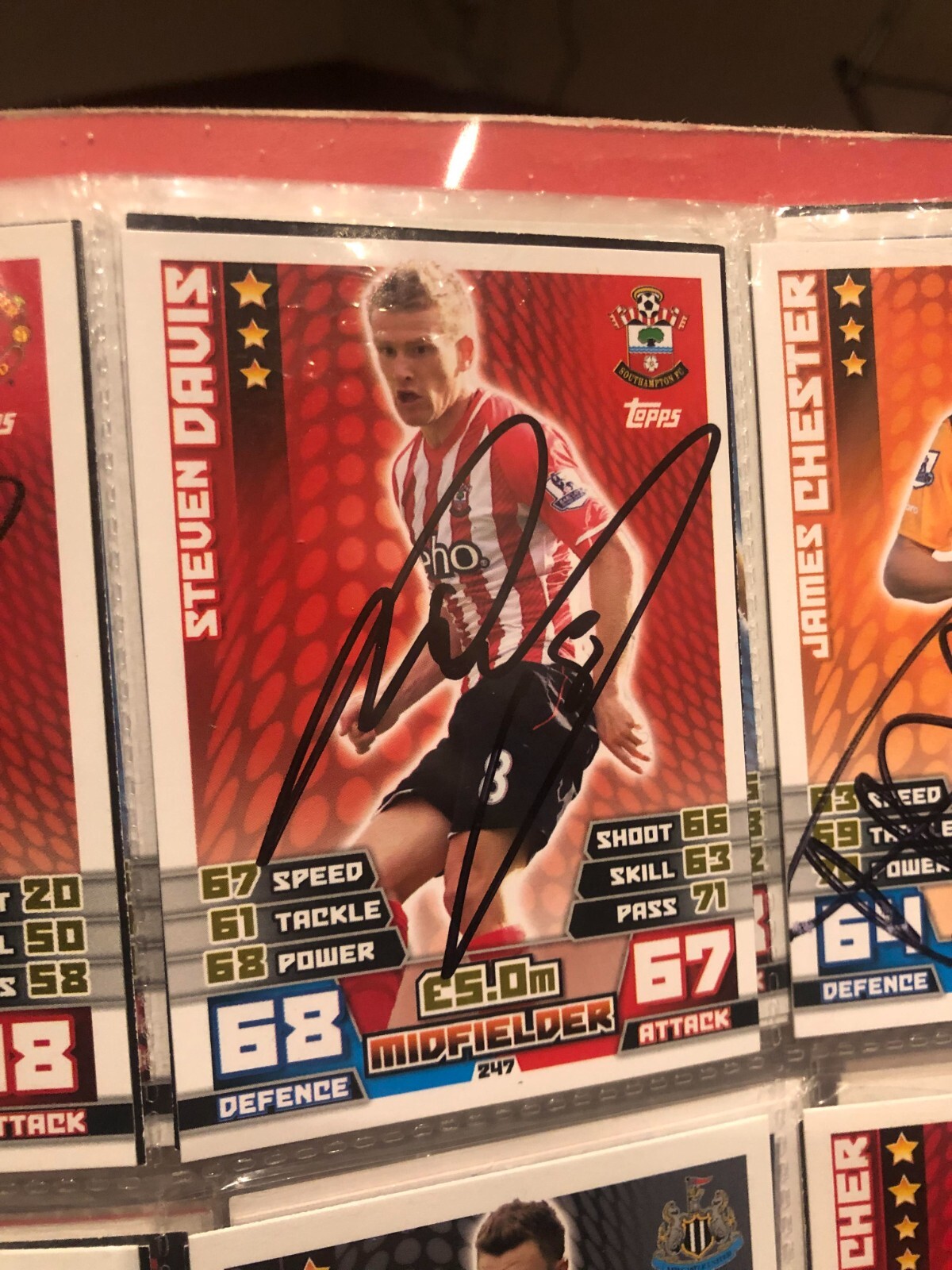 STEVEN DAVIS SIGNED SOUTHAMPTON MATCH ATTAX TRADING CARD 2014/15 | eBay UK