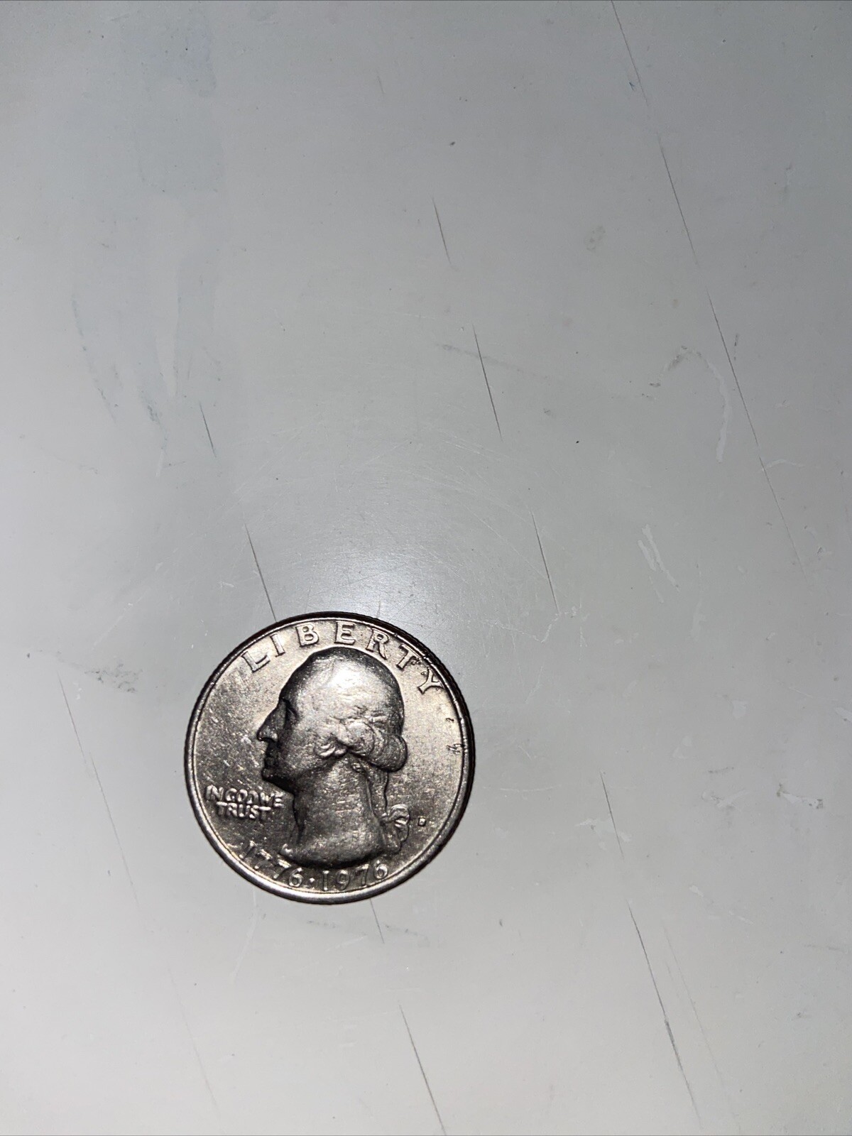 RARE 1776-1976 D Bicentennial Quarter, filled Mint Mark, Error on the ...