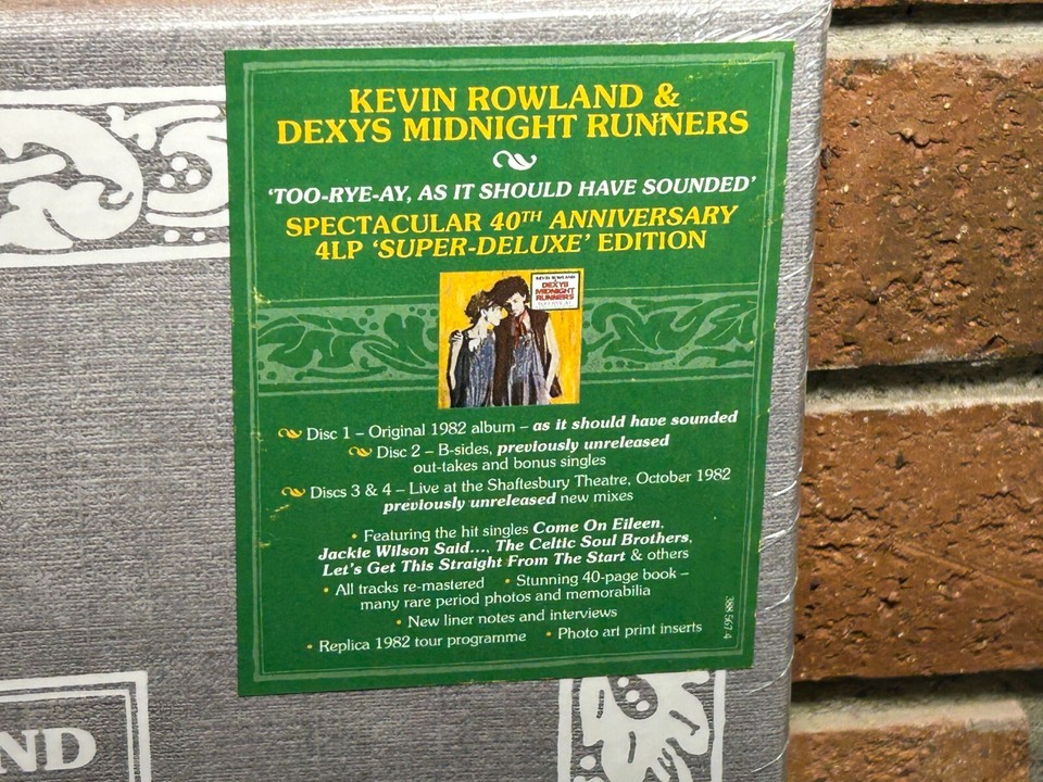 KEVIN ROWLAND & Dexys Midnight Runners - Too-Rye-Ay, Ltd Import 4LP BOX ...