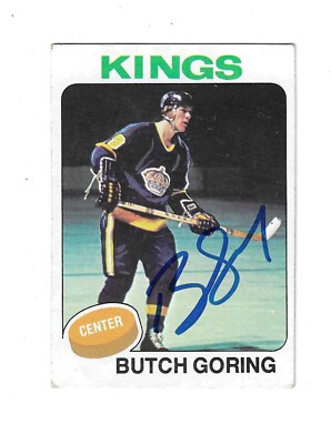 Butch Goring 1975-76 Topps Card # 221 Signed | eBay