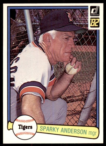 1982 Donruss Baseball Card Sparky Anderson AA Detroit Tigers #29 | eBay
