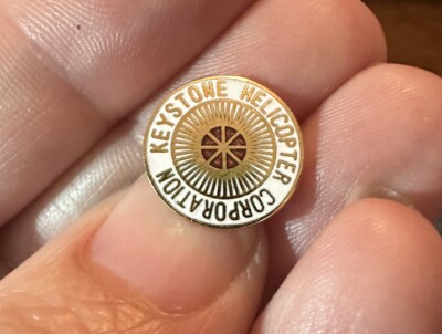 Keystone Helicopter Corporation 1/2” Gold Tone & Enamel Lapel Pin | eBay