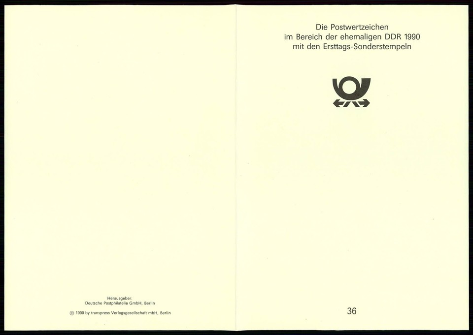 BRD ERINNERUNGSBLATT 1990/36 DEUTSCHE EINHEIT GERMAN UNITY FAHNE FLAGGE ...