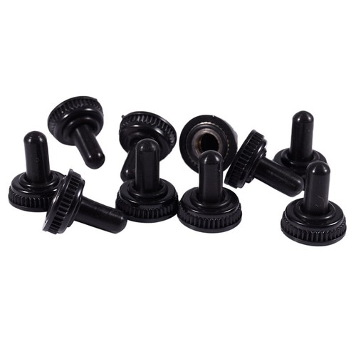 10 x Toggle Switch Boot Black Rubber Cover 6mm Diameter N7B2 | eBay