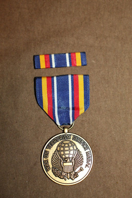 Original U.S. Global War on Terrorism Service Medal Ribbon & Ribbon Bar ...
