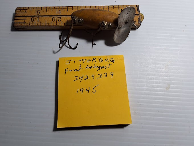 1945 Fred Arbogast Jitterbug Topwater/Surface Bass Bait | eBay