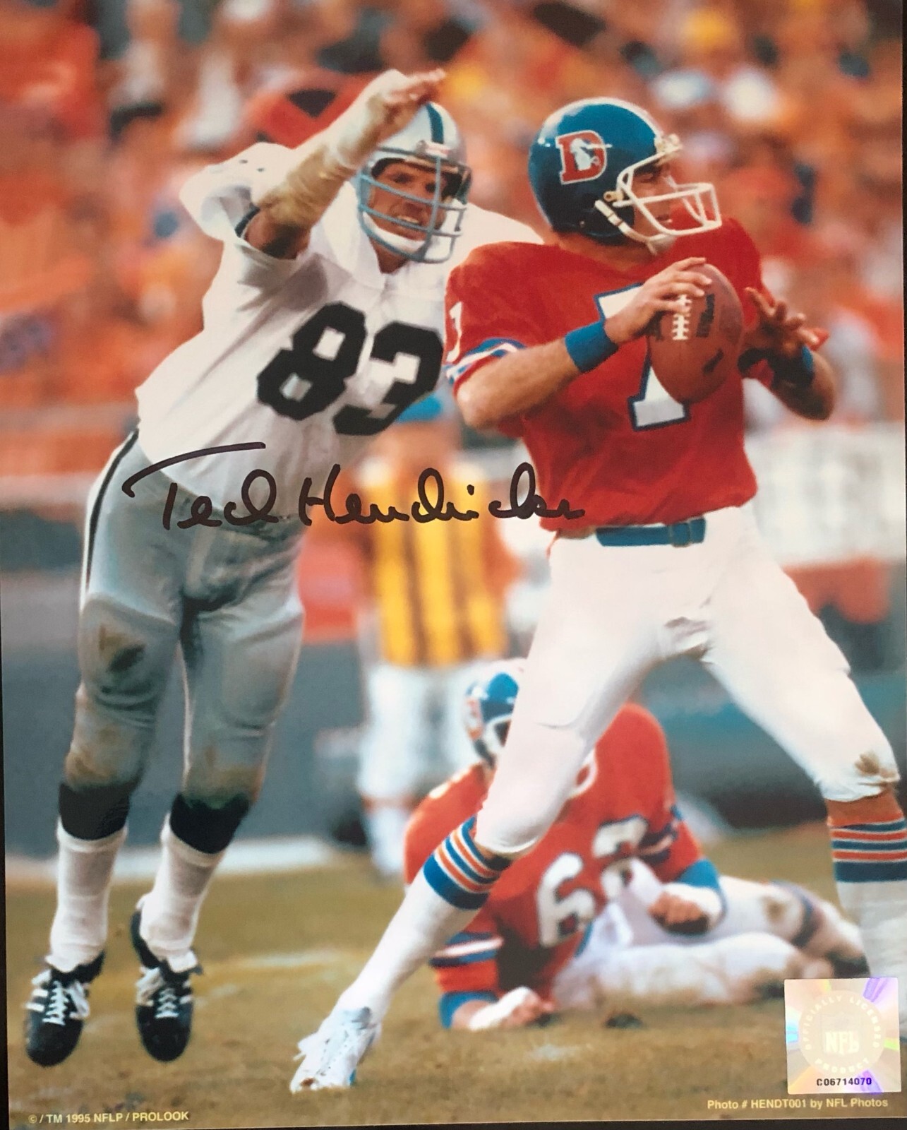 Oakland Raiders Autographed 8x10 Photo - Ted Hendricks - Official NFL ...