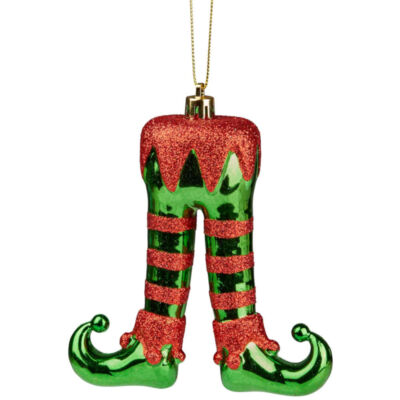Red & Green Elf Legs Hanging Christmas Decoration 12cm | eBay Australia