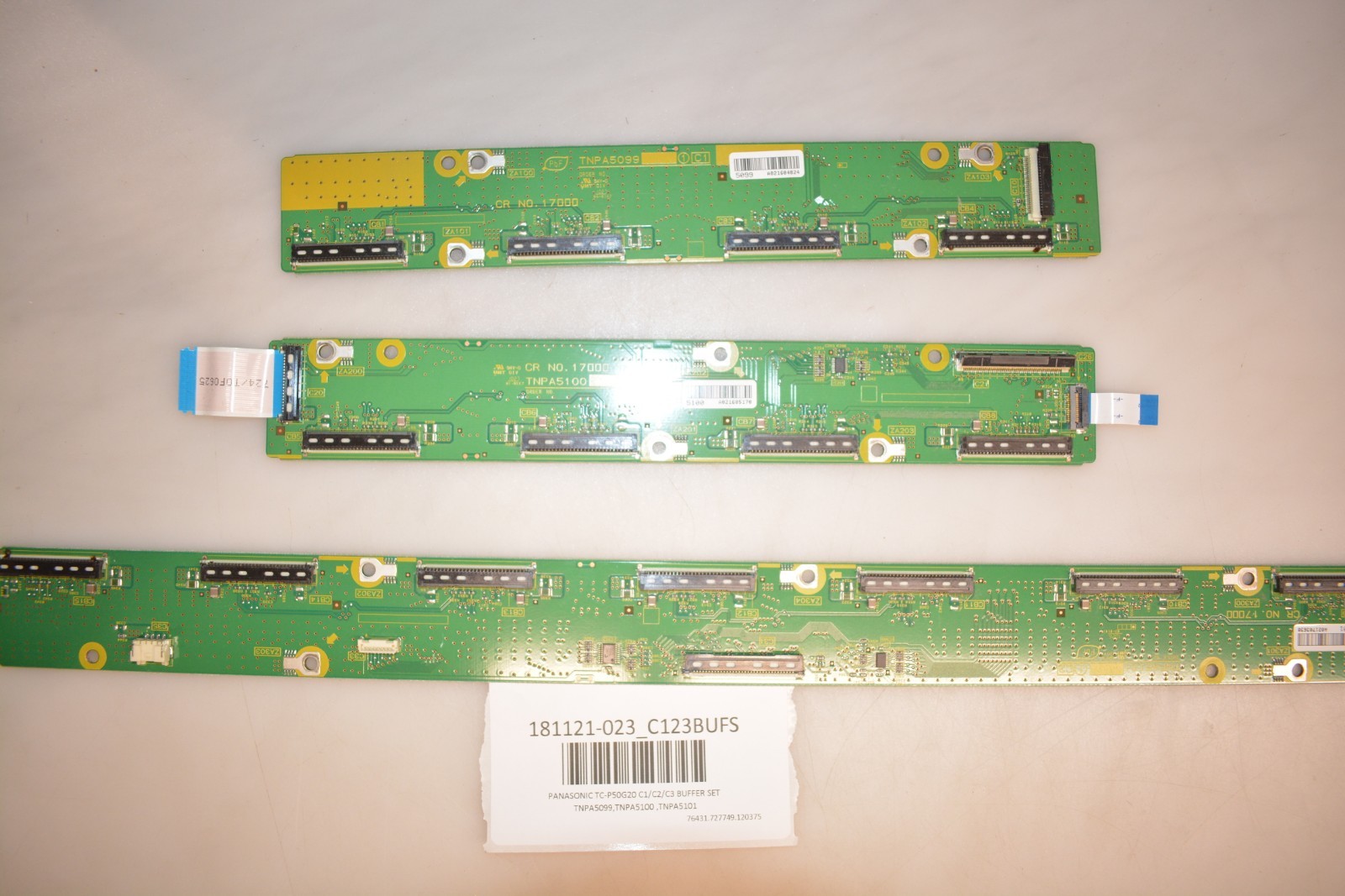 PANASONIC TC-P50G20 C1/C2/C3 BUFFER SET TNPA5099,TNPA5100 ,TNPA5101 | eBay