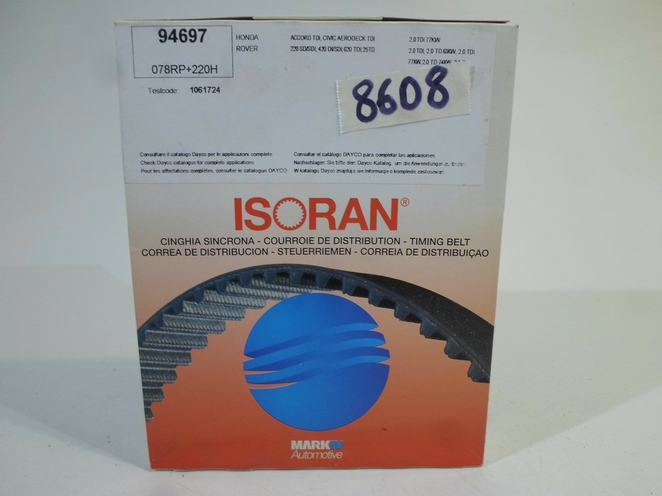 Toothed Belt Timing Belt Isoran HONDA Accord Civic 6 Rover 400 2 0 EBay Toothed Belt Timing Belt Isoran HONDA Accord Civic 6 Rover 400 2 0 EBay
