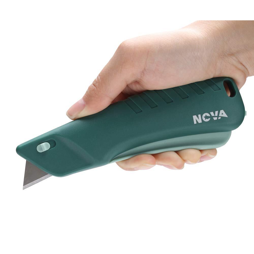 Nova Self retracting Squeeze Trigger Knife Heavy Duty Box cutter ...