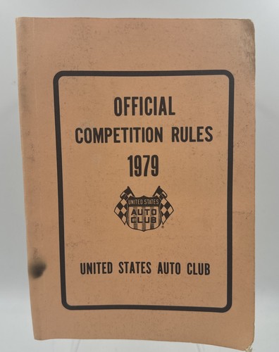 Vintage 1971 USAC United States Auto Club Racing Official Competition ...