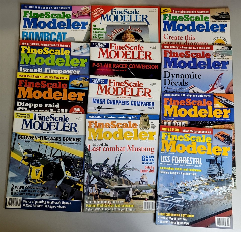 Fine Scale Modeler Magazine Lot of 37 Years 1994,1995,1996,1997,1998 ...