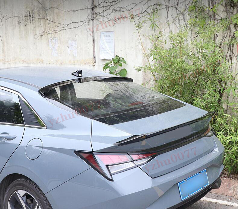 Carbon Fiber Look Rear Tail Trunk Spoiler Wing Lip For Hyundai 2021 ...
