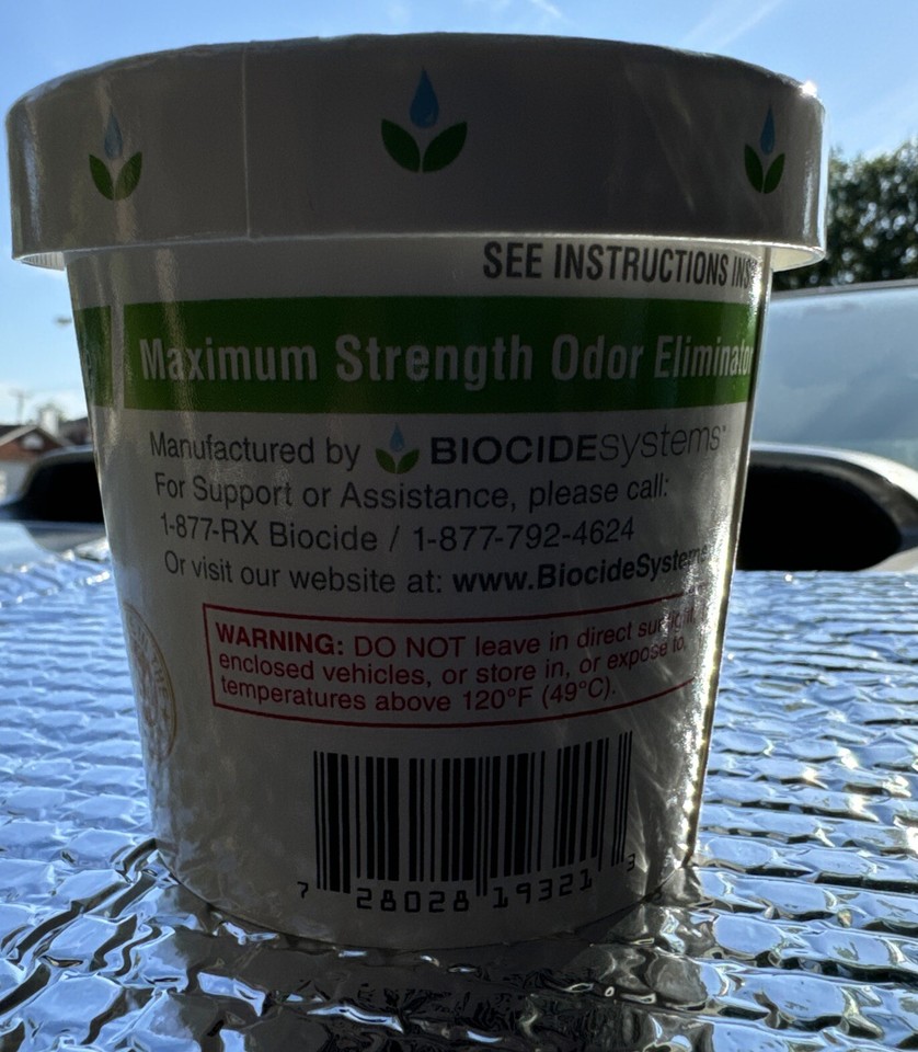 Biocide Systems Auto Shocker, Quick Release Car Odor Eliminator, Eco ...
