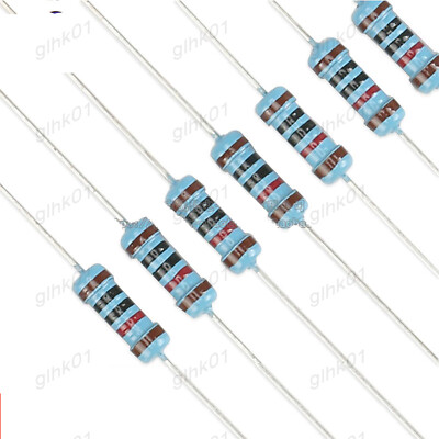 Metal Film Resistors 1/2W 1% 2K 10K 100K 1MΩ 1000K 1K Ohm - Full Range ...