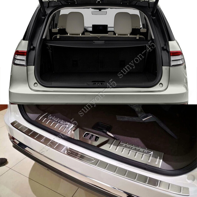 For Lincoln Aviator 2020-22 Inside+Outer Bumper Protector cover sill ...