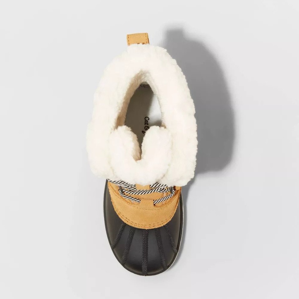 Cat and Jack "Kit" Youth Kids' Lace-Up Waterproof Winter Boots | eBay