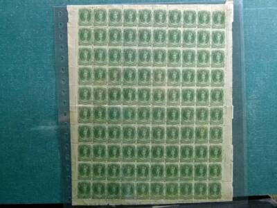 Nova Scotia 1860 SG 14, full page, 100 stamps, MNH ** | eBay