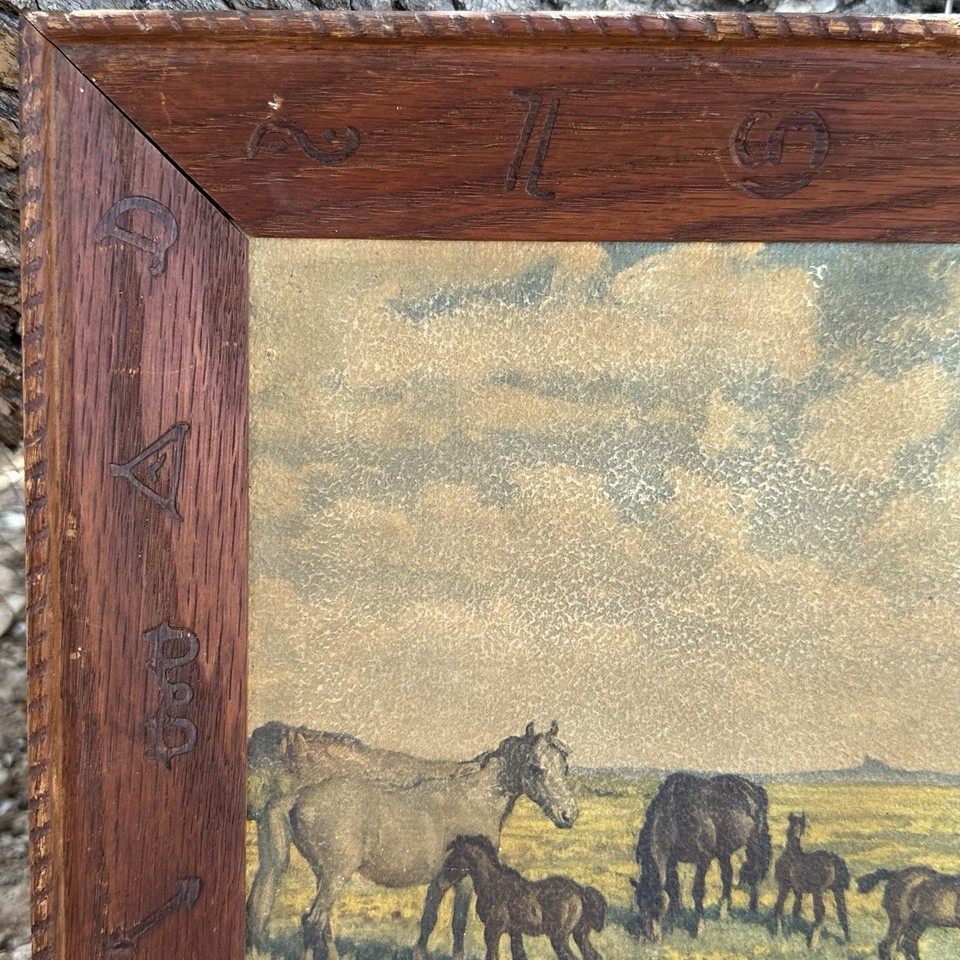 Ray C. Strang 1893-1957 Lot 3 Framed Western Art Oleographs Cattle ...